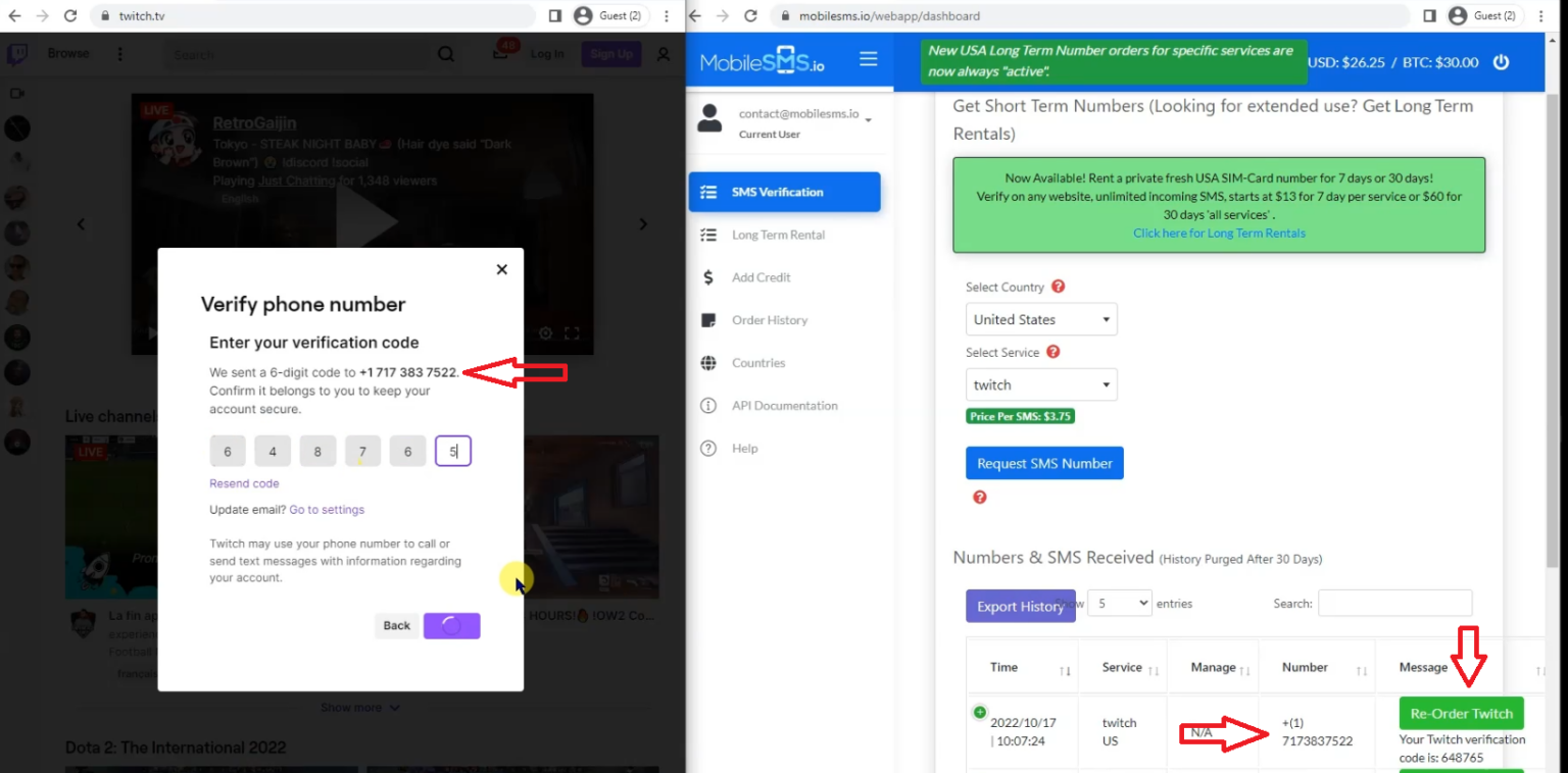 Verify Twitch Accounts Without Your Phone Number | MobileSMS.io