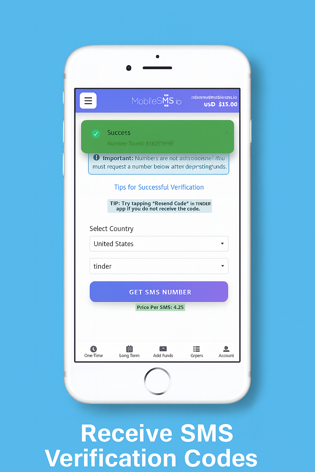 Mobile Phone Numbers to Receive SMS Online | MobileSMS.io